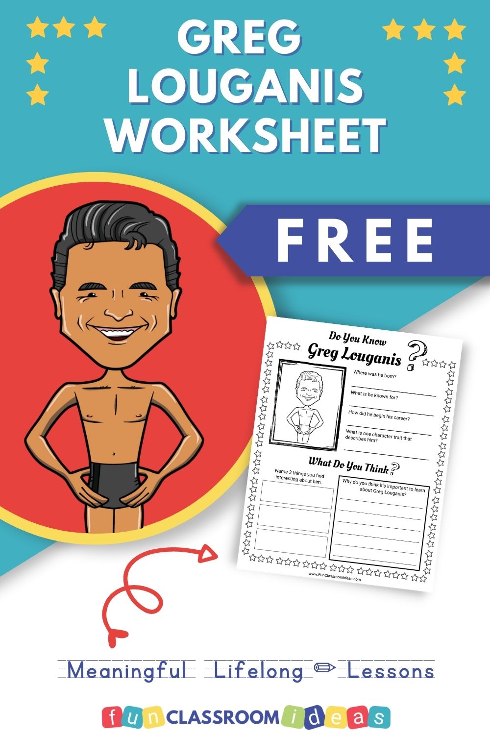 Free Greg Louganis Worksheet - Level-Up Your Worksheets