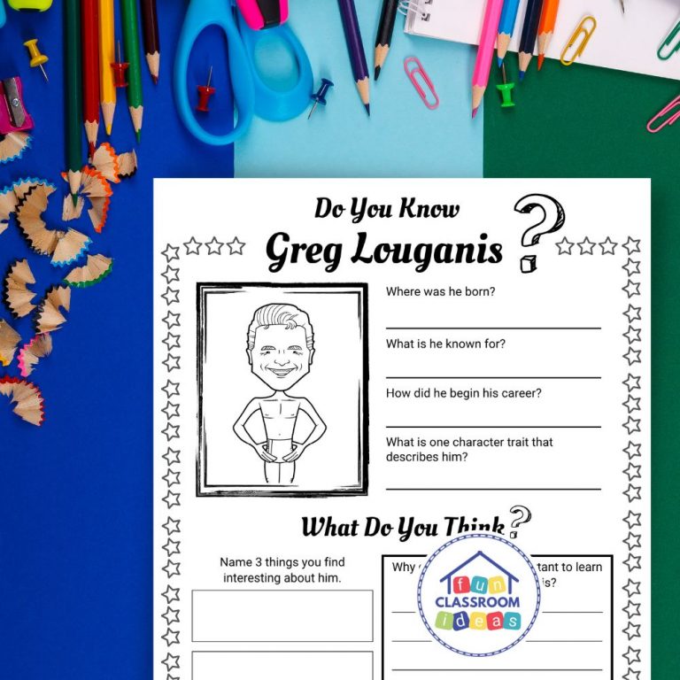 Free Greg Louganis Worksheet - Level-Up Your Worksheets