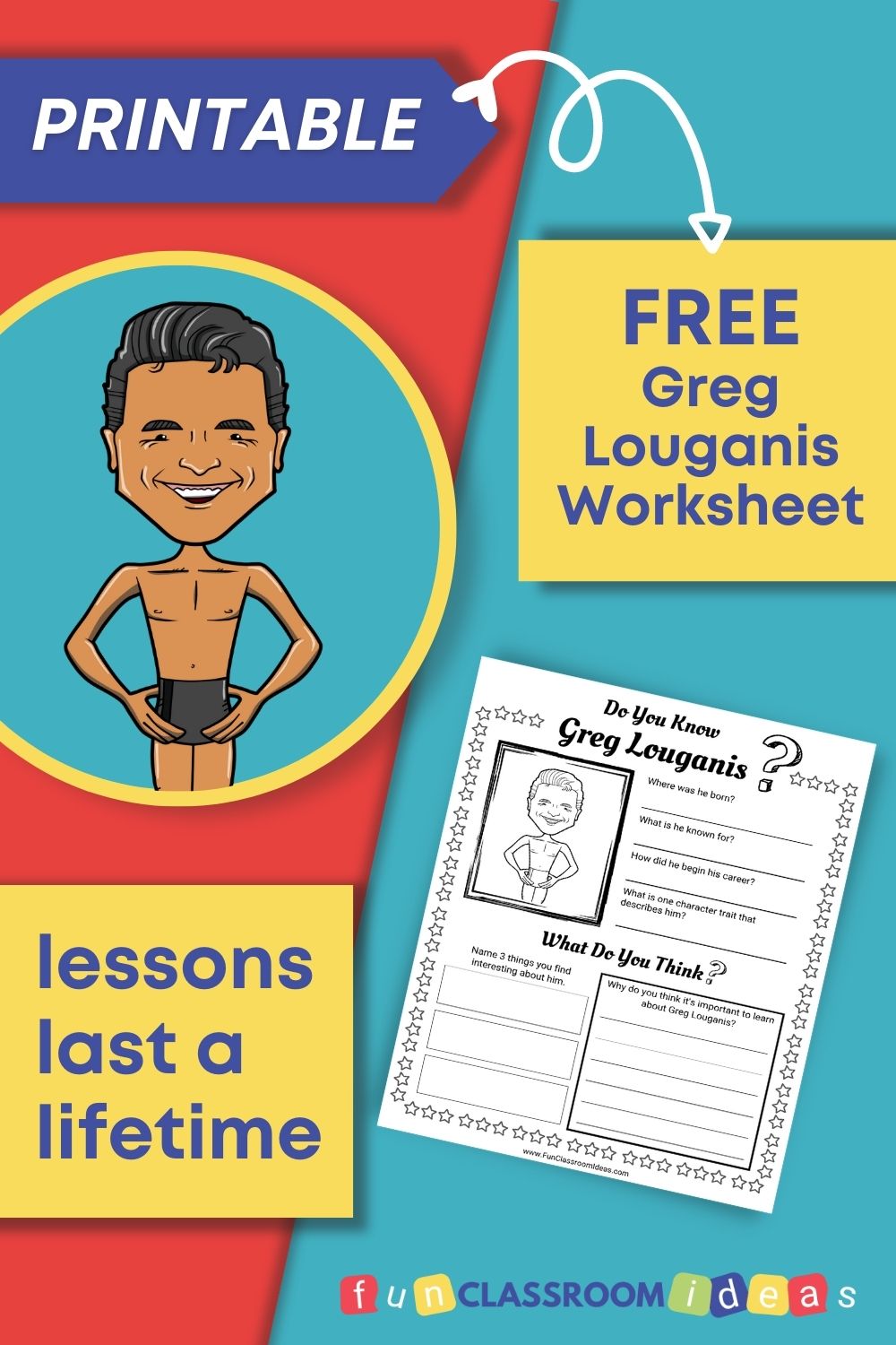 Free Greg Louganis Worksheet - Level-Up Your Worksheets