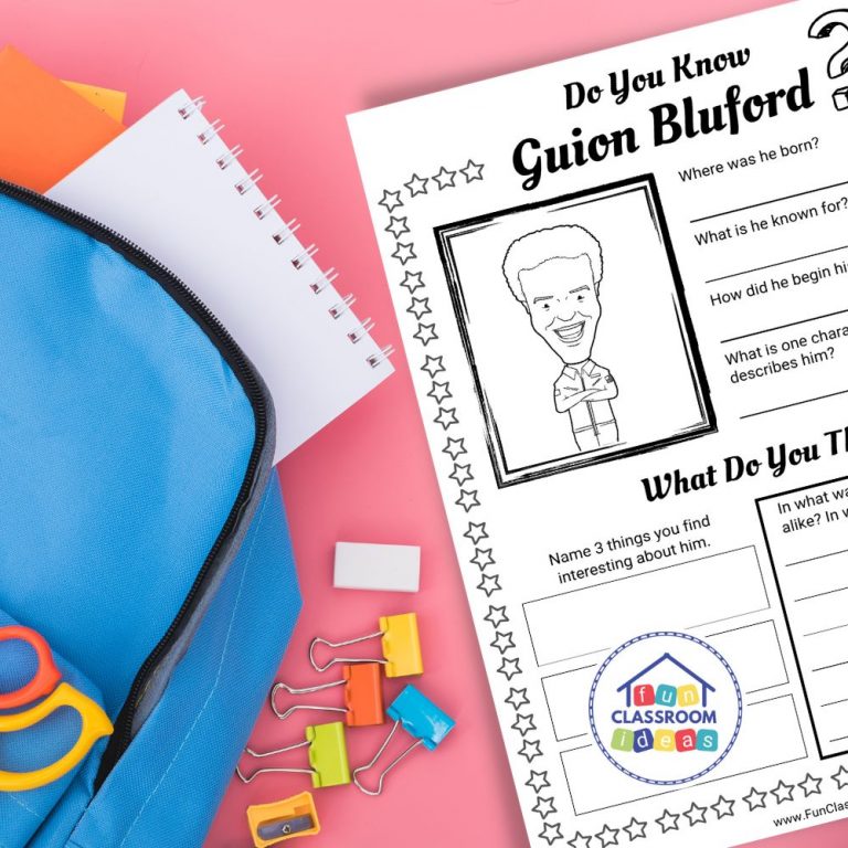 Free Guion Bluford Worksheet - Level-Up Your Worksheets