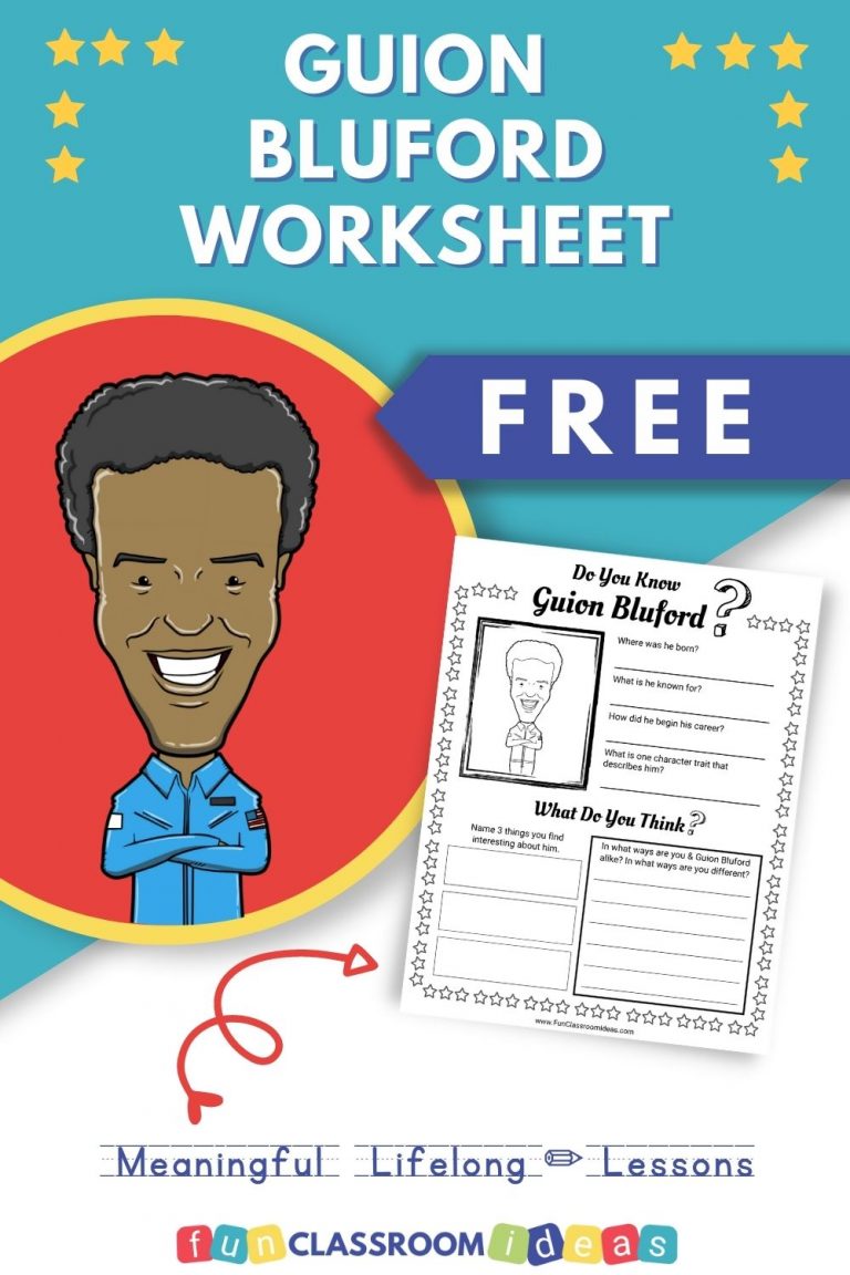 Free Guion Bluford Worksheet - Level-Up Your Worksheets