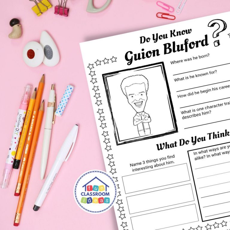 Free Guion Bluford Worksheet - Level-Up Your Worksheets