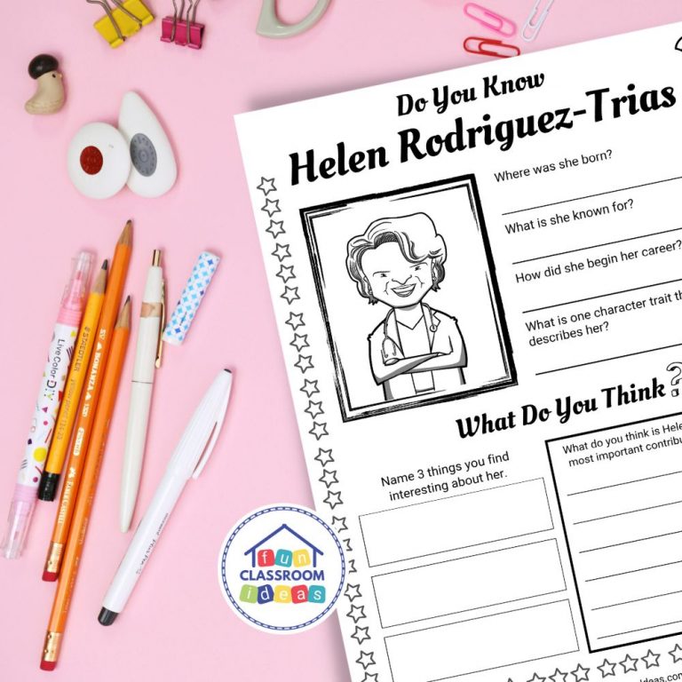 Free Helen Rodriguez-Trias Worksheet - Level-Up Your Worksheets