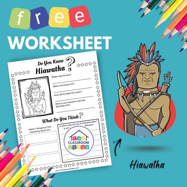 Free Hiawatha Worksheet - Level-Up Your Worksheets