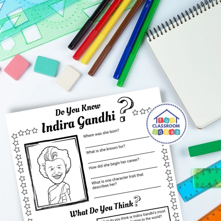 Free Indira Gandhi Worksheet - Level-Up Your Worksheets