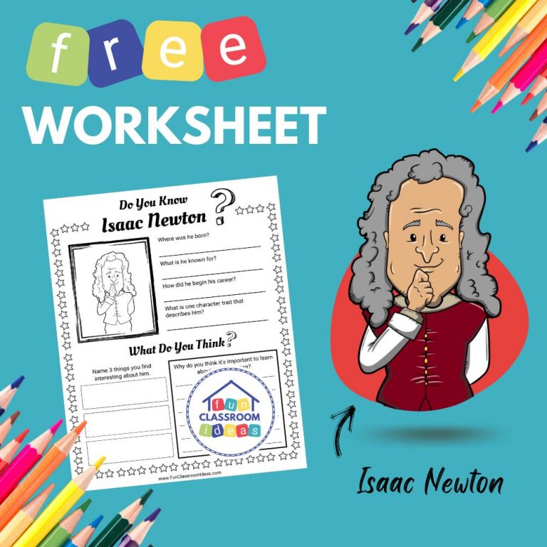 Free Isaac Newton Worksheet - Level-Up Your Worksheets