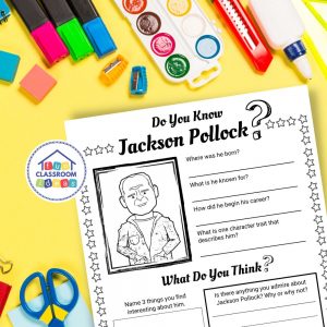 Free Jackson Pollock Worksheet - Level-Up Your Worksheets