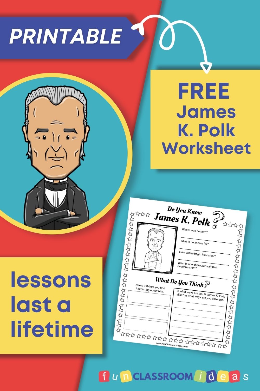 Free James K. Polk Worksheet - Level-Up Your Worksheets