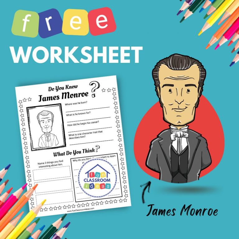 Free James Monroe Worksheet - Level-Up Your Worksheets