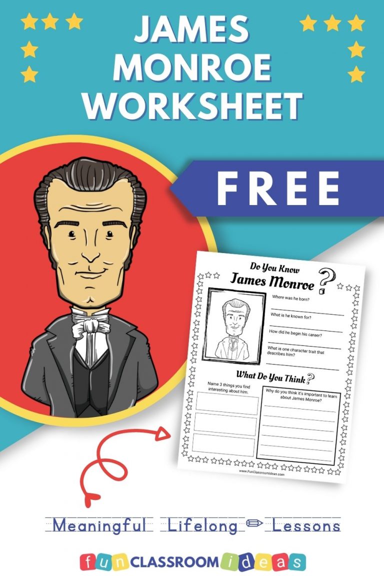 Free James Monroe Worksheet - Level-Up Your Worksheets