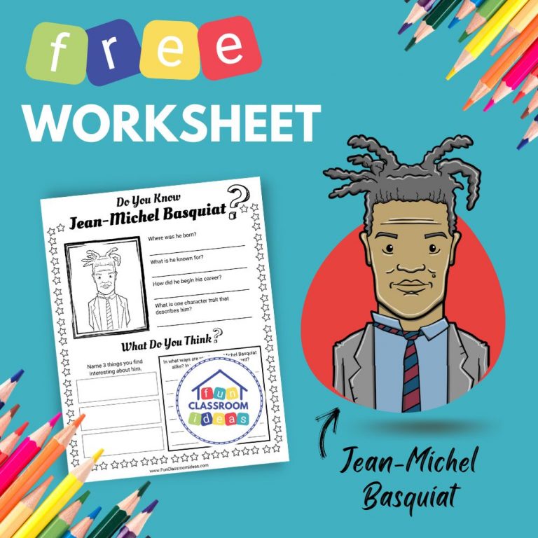 Free Jean-Michel Basquiat Worksheet - Level-Up Your Worksheets