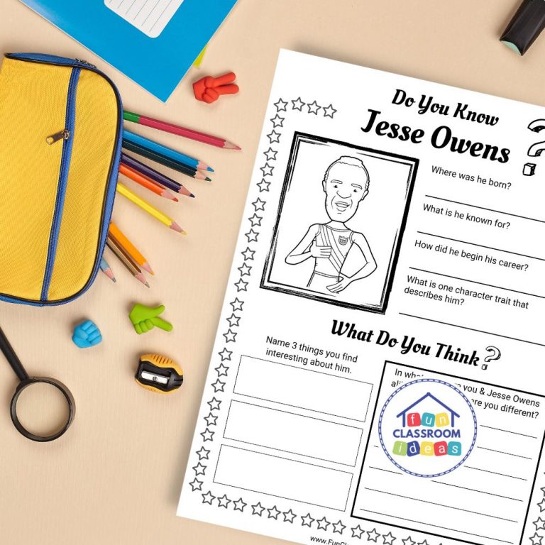 Free Jesse Owens Worksheet - Level-Up Your Worksheets