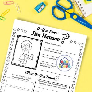 Free Jim Henson Worksheet - Level-Up Your Worksheets