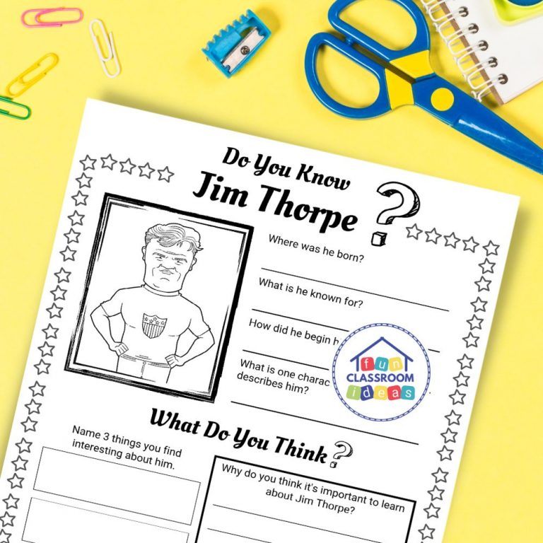 Free Jim Thorpe Worksheet - Level-Up Your Worksheets