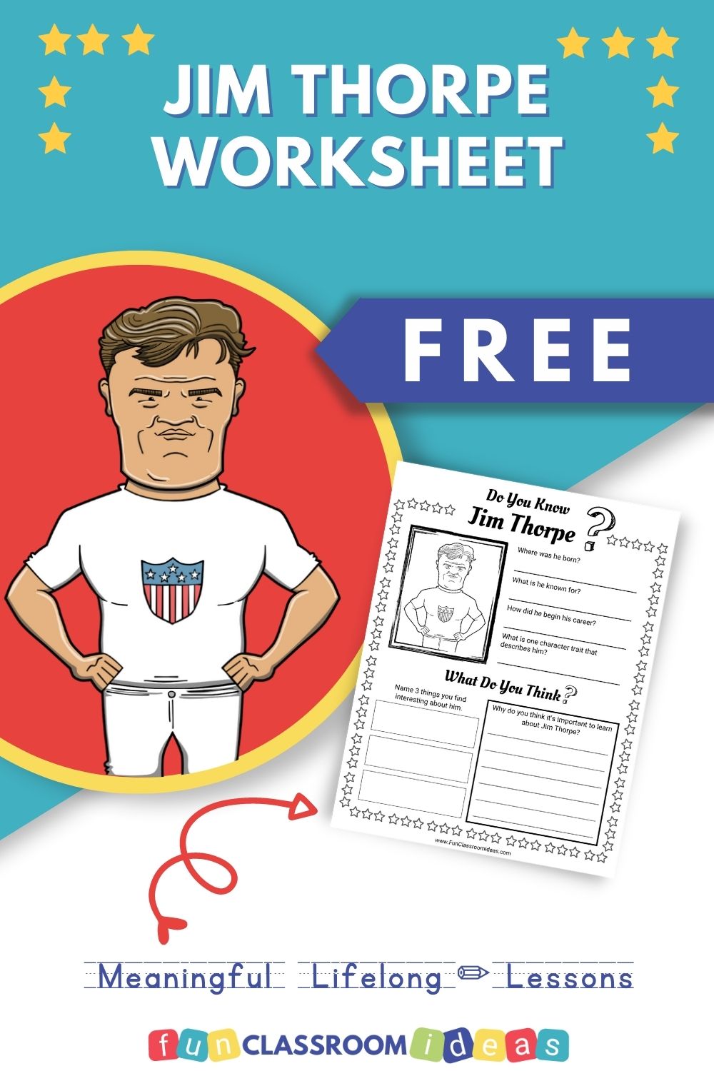 Free Jim Thorpe Worksheet - Level-Up Your Worksheets