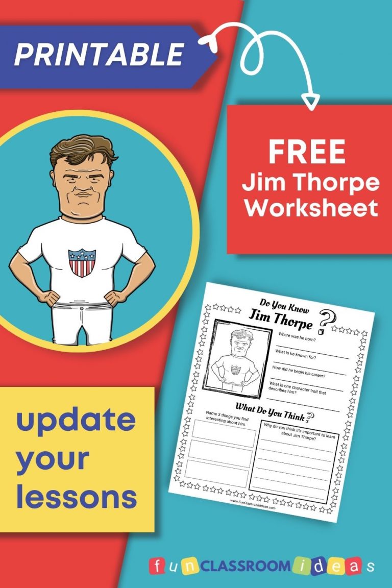 Free Jim Thorpe Worksheet - Level-Up Your Worksheets