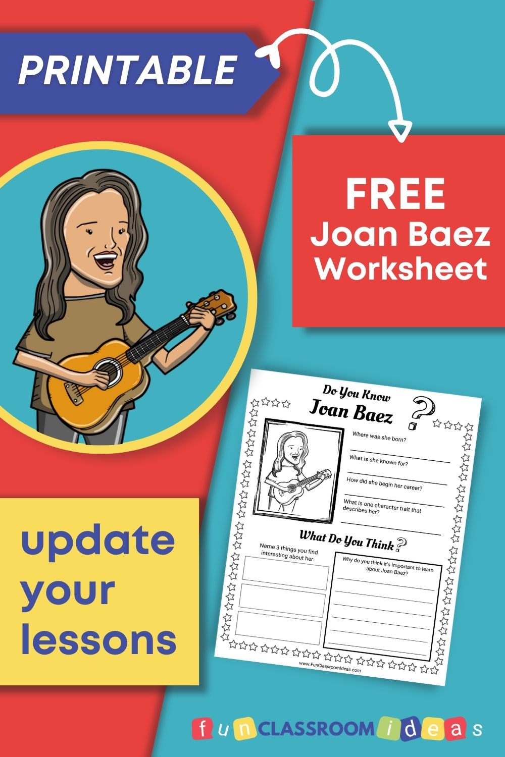 Free Joan Baez Worksheet - Level-Up Your Worksheets