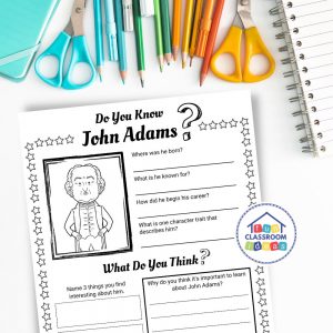 Free John Adams Worksheet - Level-Up Your Worksheets