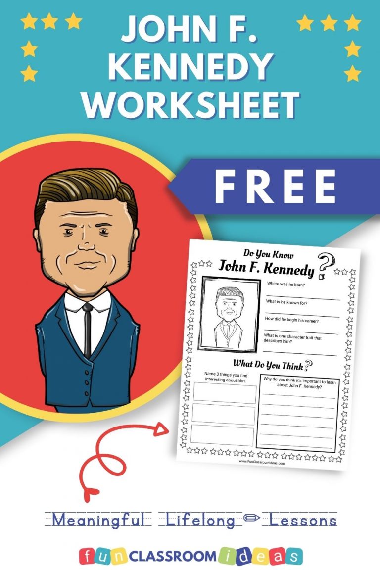 Free John F. Kennedy Worksheet - Level-Up Your Worksheets