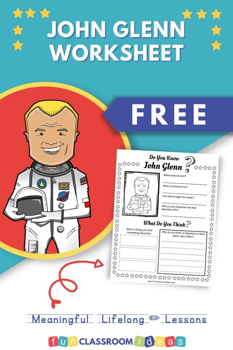 Free John Glenn Worksheet - Level-Up Your Worksheets