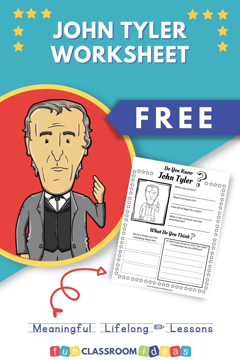 Free John Tyler Worksheet - Level-Up Your Worksheets