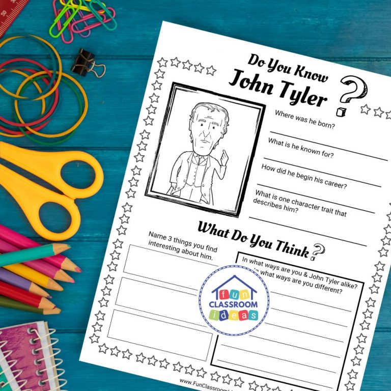Free John Tyler Worksheet - Level-Up Your Worksheets