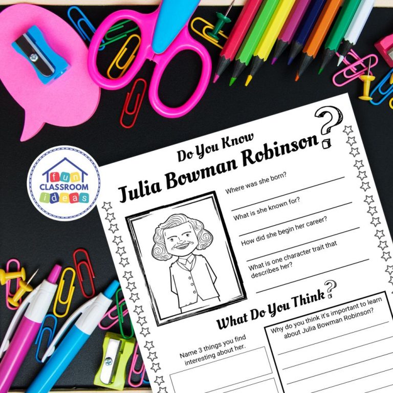 Free Julia Bowman Robinson Worksheet - Level-Up Your Worksheets