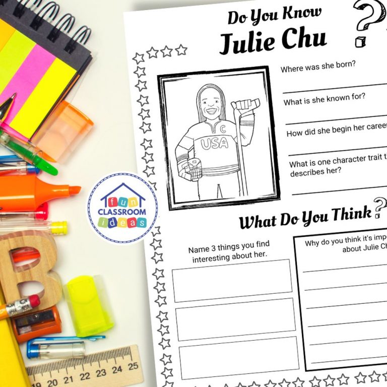 Free Julie Chu Worksheet - Level-Up Your Worksheets