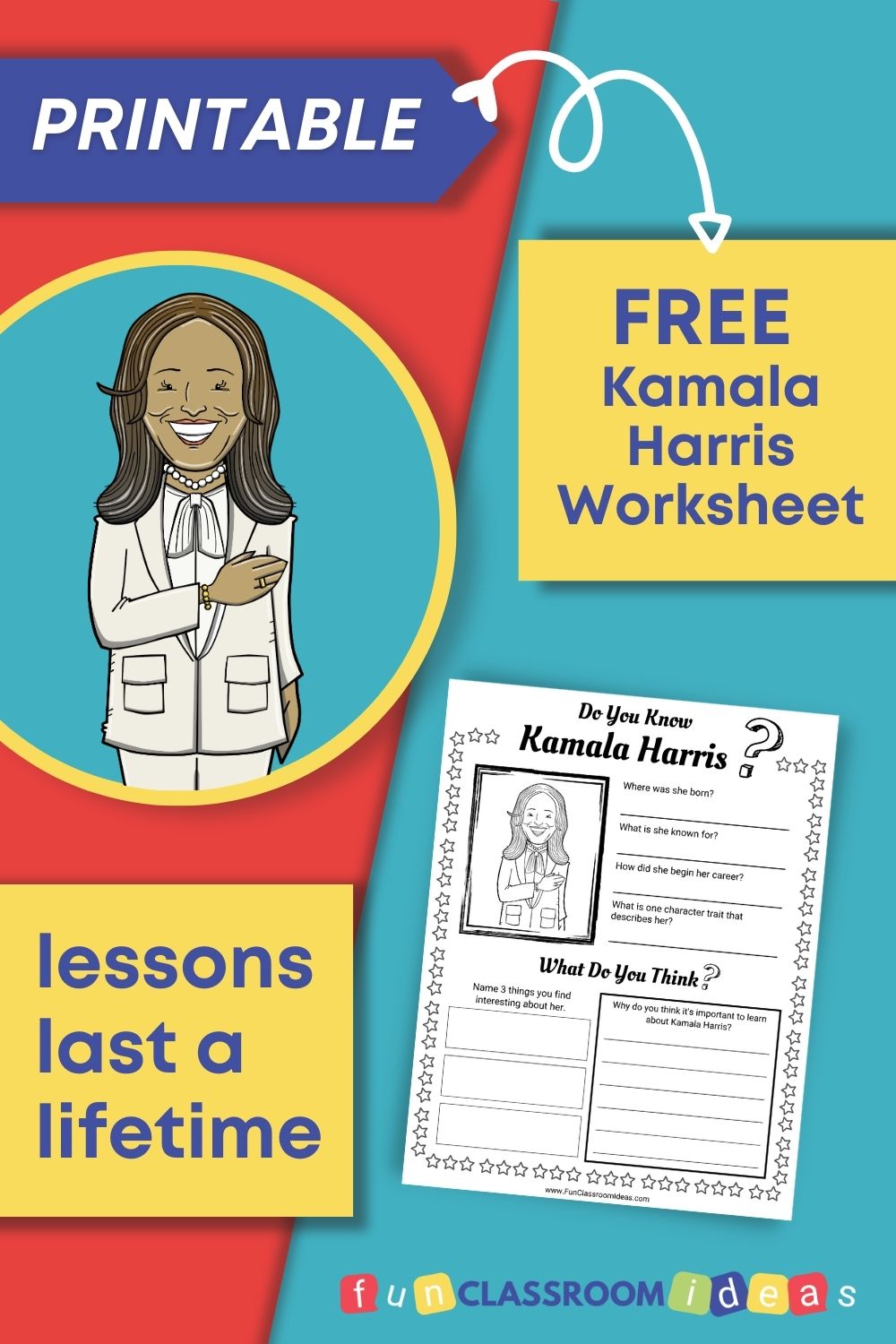 Free Kamala Harris Worksheet - Level-Up Your Worksheets