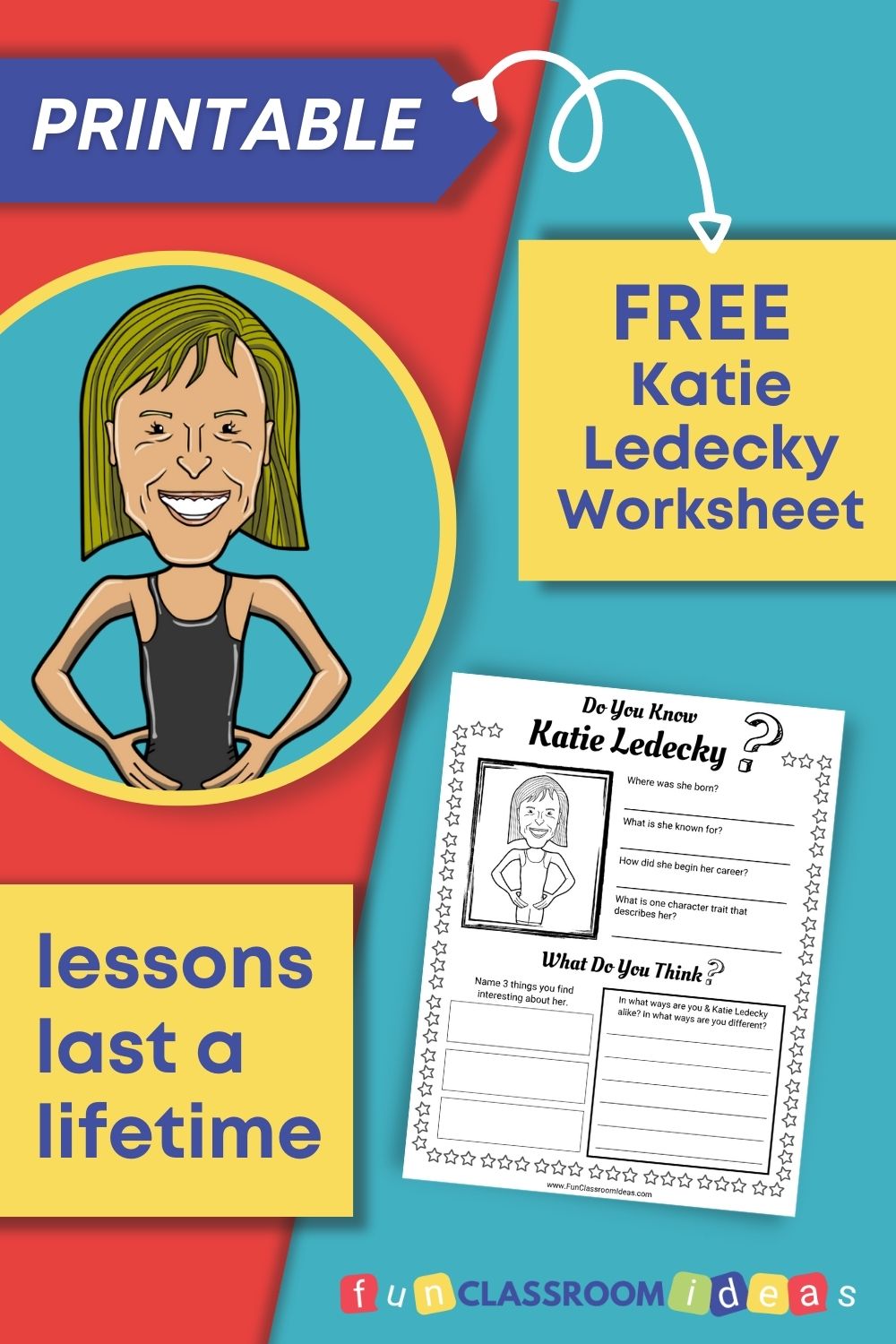 Free Katie Ledecky Worksheet - Level-Up Your Worksheets