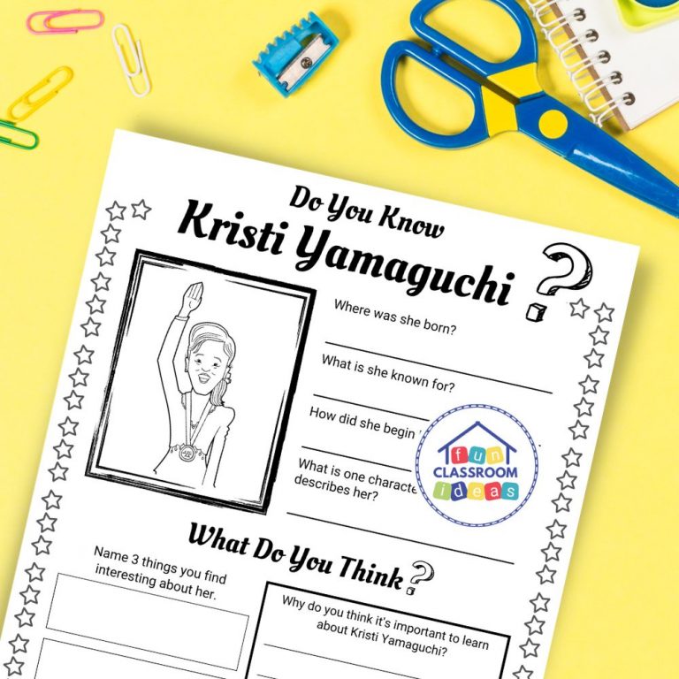 Free Kristi Yamaguchi Worksheet - Level-Up Your Worksheets