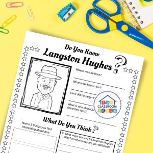 Free Langston Hughes Worksheet - Level-Up Your Worksheets
