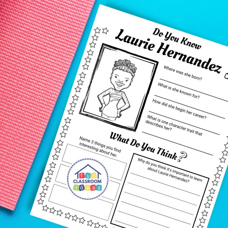Free Laurie Hernandez Worksheet - Level-Up Your Worksheets