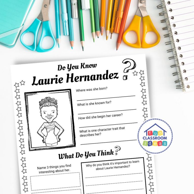 Free Laurie Hernandez Worksheet - Level-Up Your Worksheets