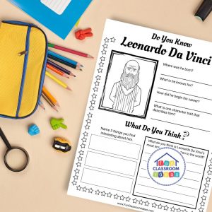 Free Leonardo Da Vinci Worksheet - Level-Up Your Worksheets
