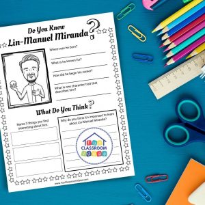 Free Lin-Manuel Miranda Worksheet - A PDF To Level-Up Your Worksheets