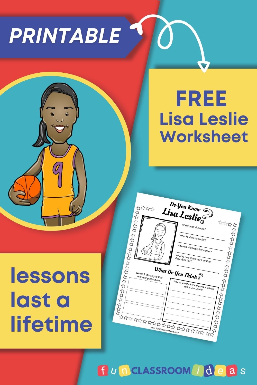 Free Lisa Leslie Worksheet - Level-Up Your Worksheets