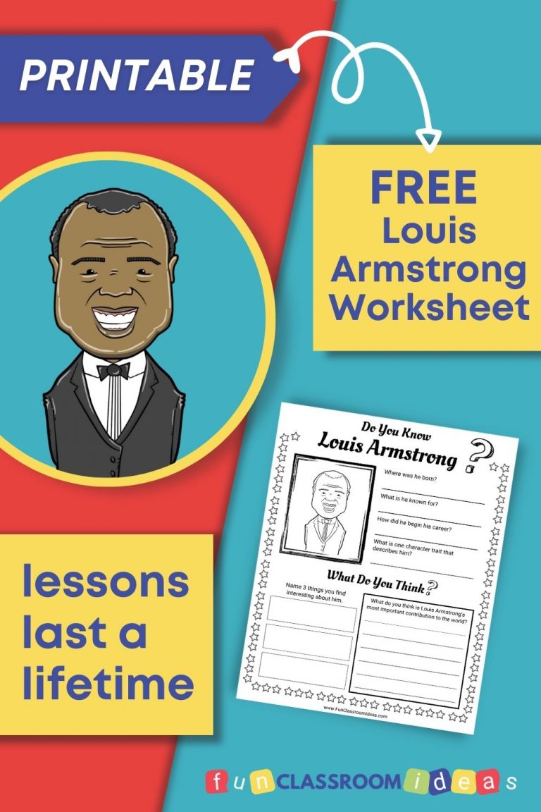 Free Louis Armstrong Worksheet - Level-Up Your Worksheets