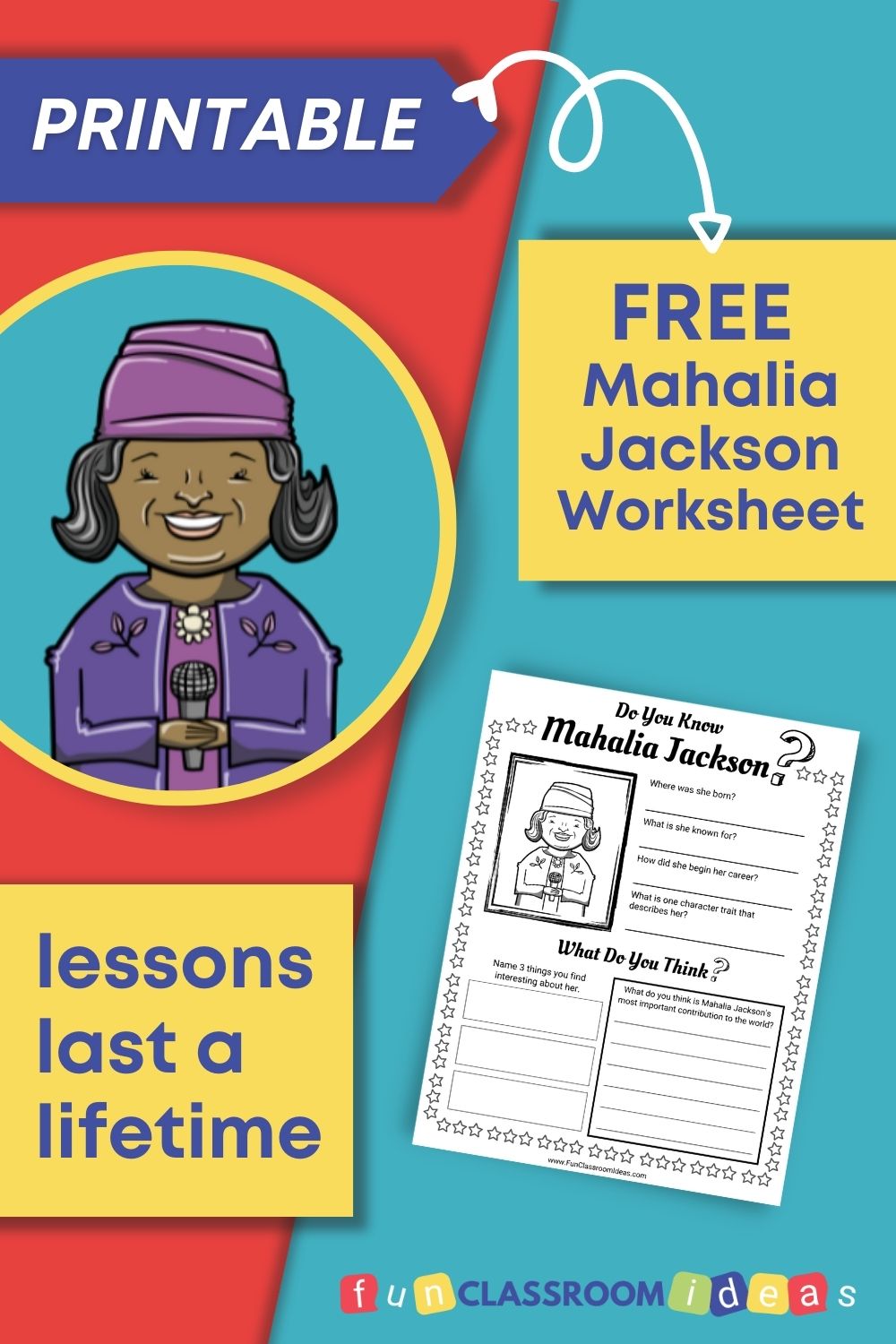 Free Mahalia Jackson Worksheet - Level-Up Your Worksheets