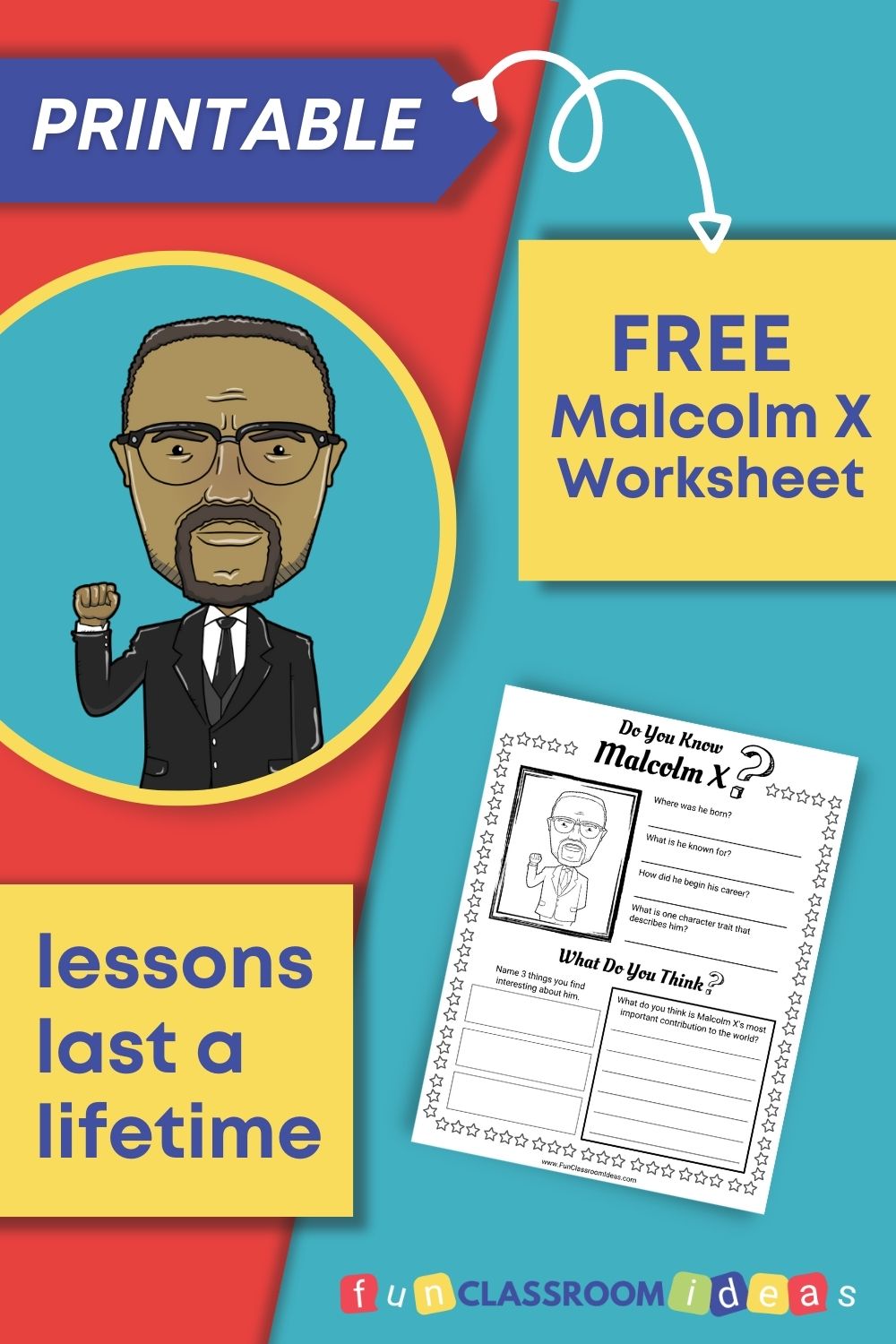 Free Malcolm X Worksheet - Level-Up Your Worksheets