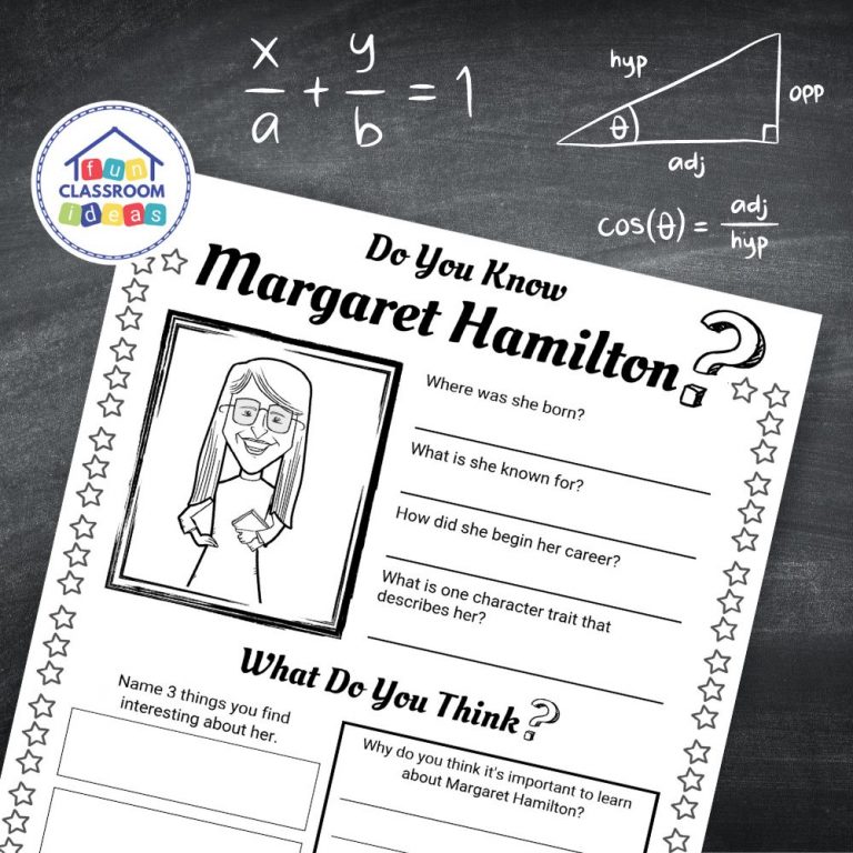 Free Margaret Hamilton Worksheet - Level-Up Your Worksheets