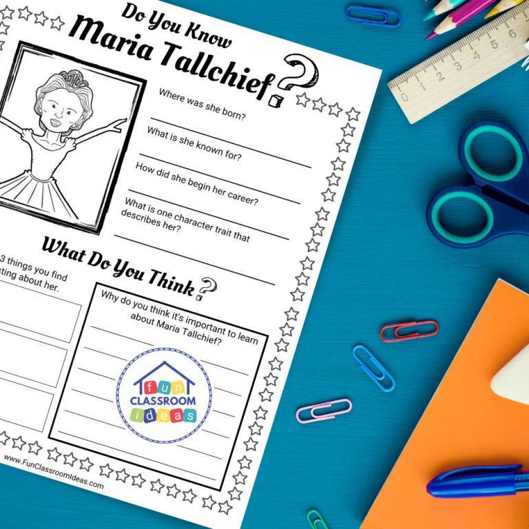 Free Maria Tallchief Worksheet - Level-Up Your Worksheets