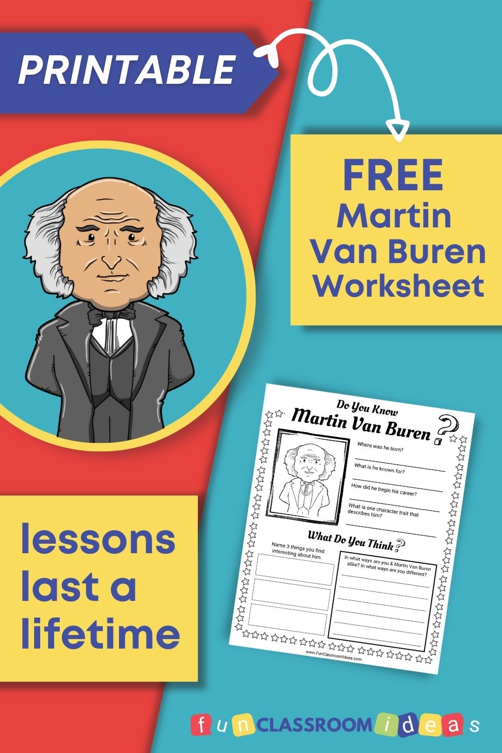 Free Martin Van Buren Worksheet - Level-Up Your Worksheets