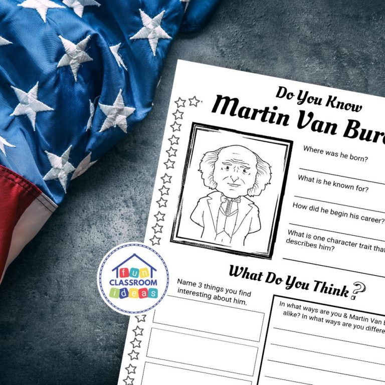 Free Martin Van Buren Worksheet - Level-Up Your Worksheets