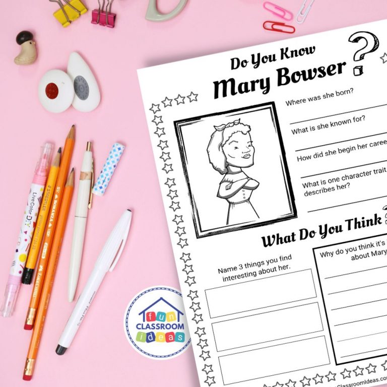 Free Mary Bowser Worksheet - Level-Up Your Worksheets