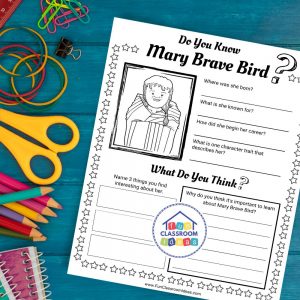 Free Mary Brave Bird Worksheet - Level-Up Your Worksheets