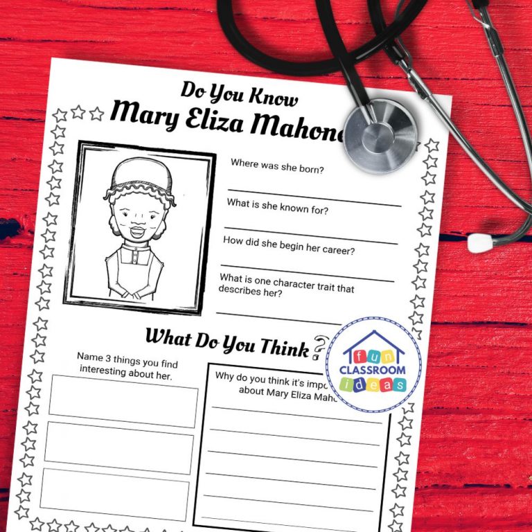 Free Mary Eliza Mahoney Worksheet - Level-Up Your Worksheets