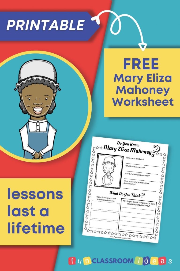 Free Mary Eliza Mahoney Worksheet - Level-Up Your Worksheets