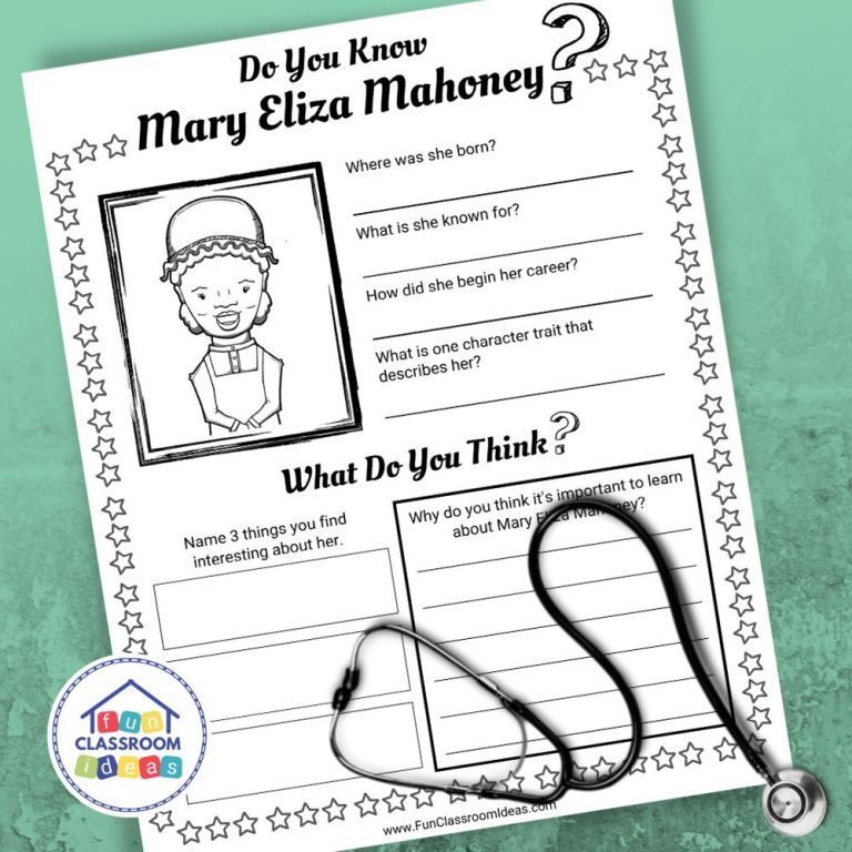 Free Mary Eliza Mahoney Worksheet - Level-Up Your Worksheets
