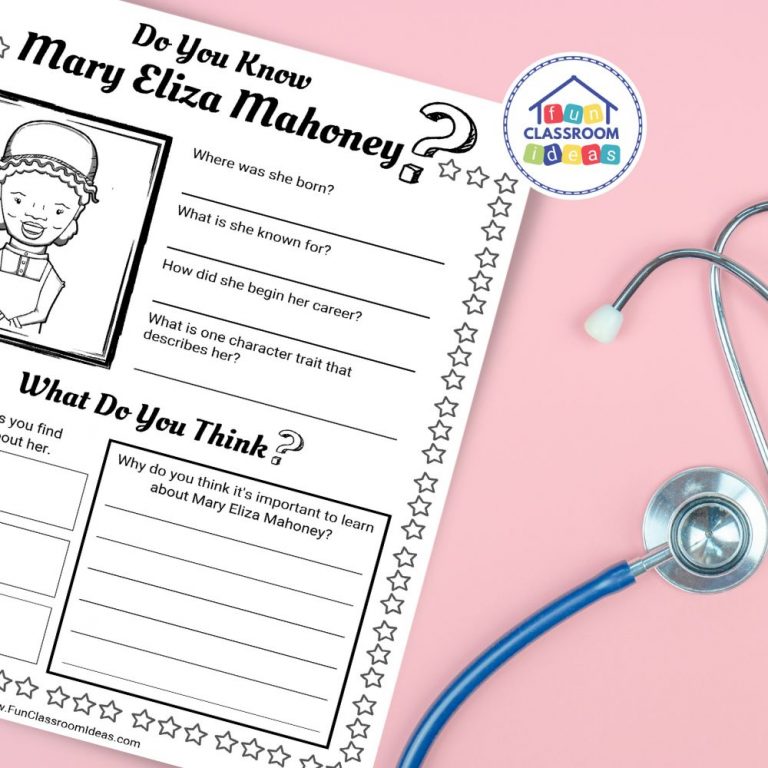 Free Mary Eliza Mahoney Worksheet - Level-Up Your Worksheets
